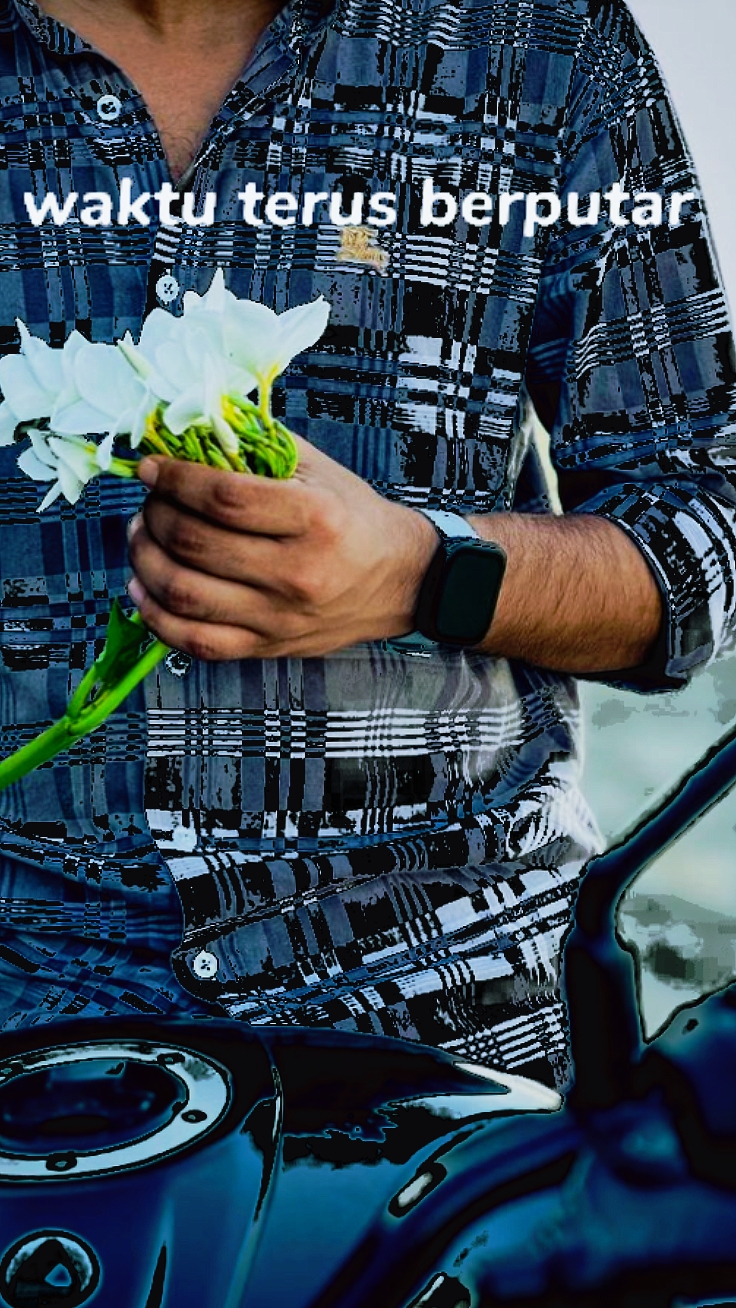 waktu terus berputar - contoh video - template CapCut