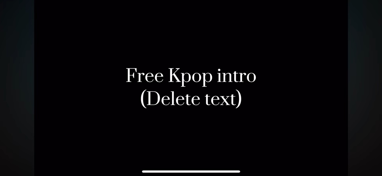 Free Kpop intro - video template by CapCut