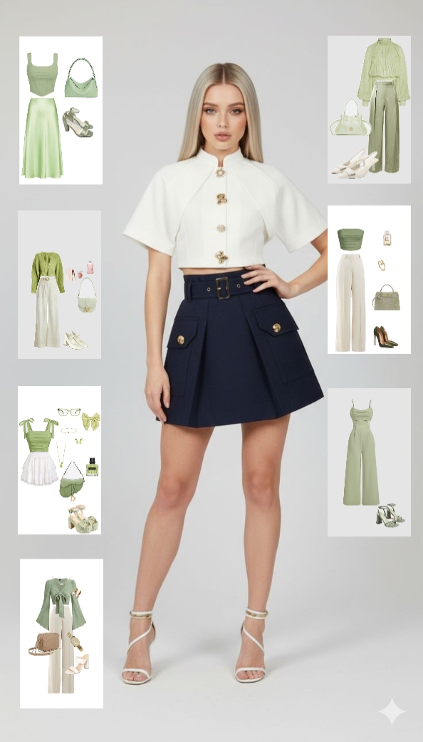 Green OOTD Edition - video template by CapCut